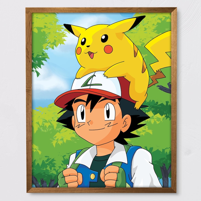 Pikachu Digital Poster - Etsy
