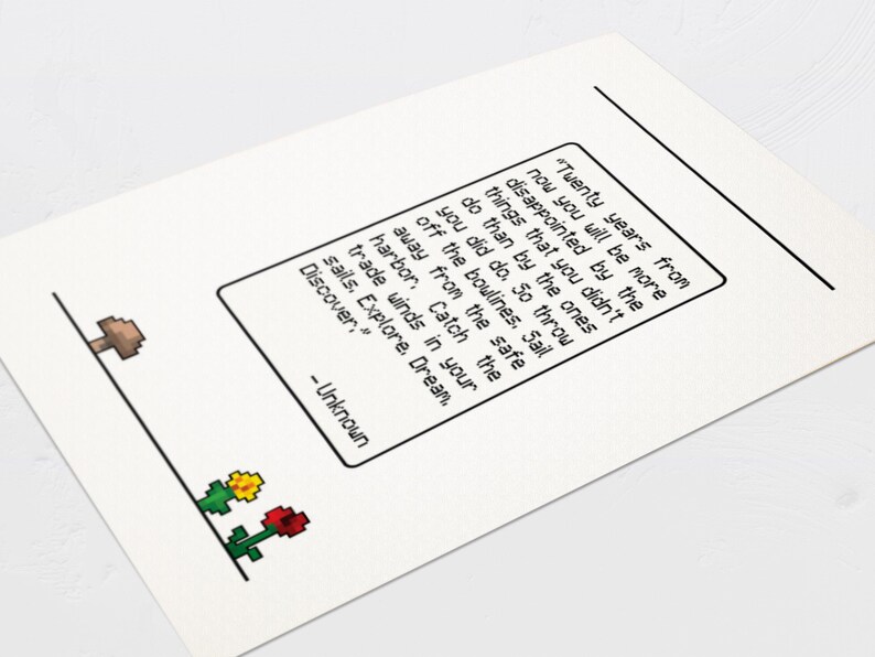 Minecraft End Poem Digital Print | Minimalist Gamer Wall Art ...