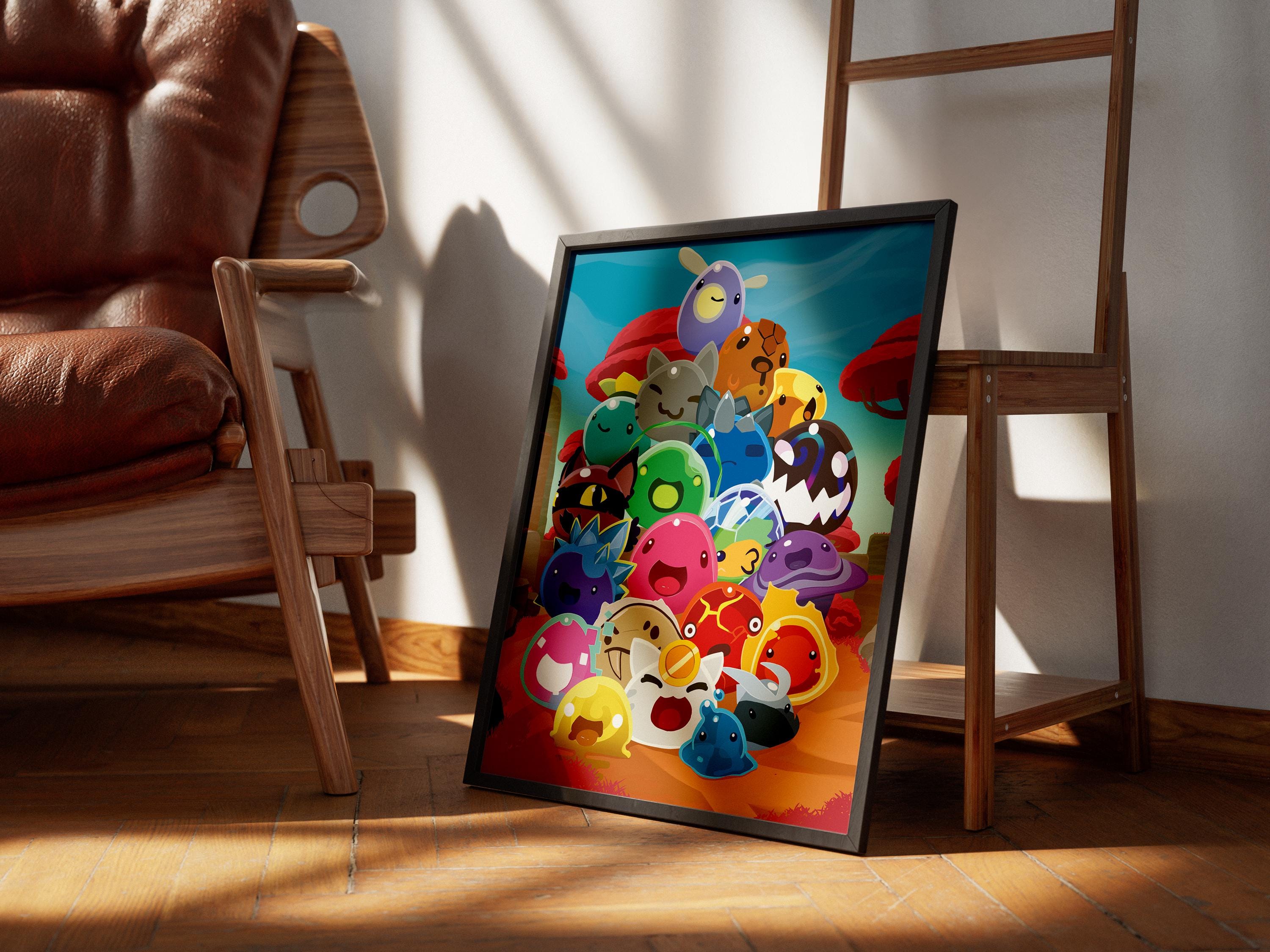 Slime Rancher Slime Pile Printable Slime Rancher Wall Art Slime Rancher ...