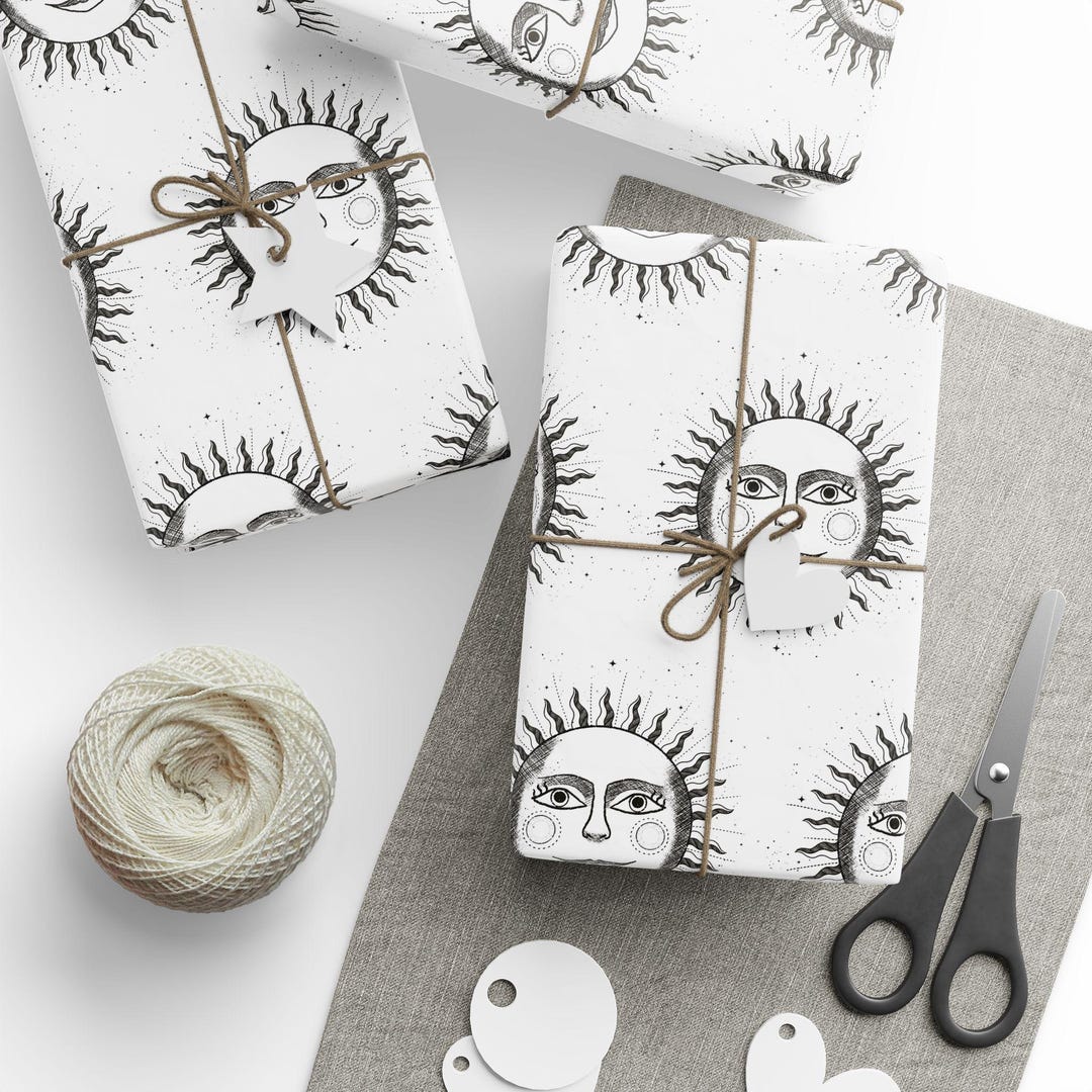 Sun Wrapping Paper. - Etsy