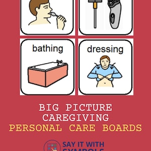 Printable Adult Picture Communication Boards: Personal Care Set | Say ...