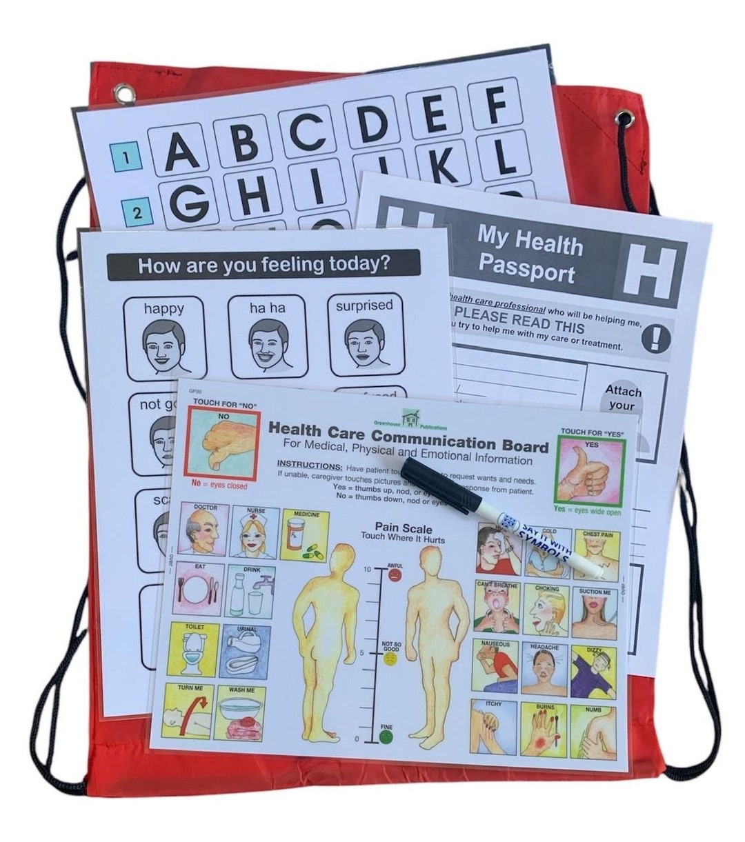Emergency AAC Communication Go Bag | Say It With Symbols AAC - Etsy