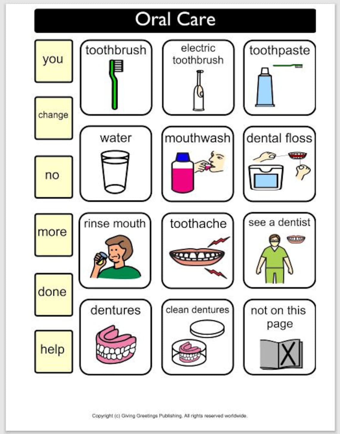 Printable Adult Picture Communication Boards: Health Set | Say It With ...