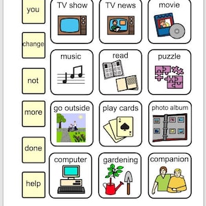 Caregiving Communication Boards: Aphasia, Stroke, TBI (printable ...