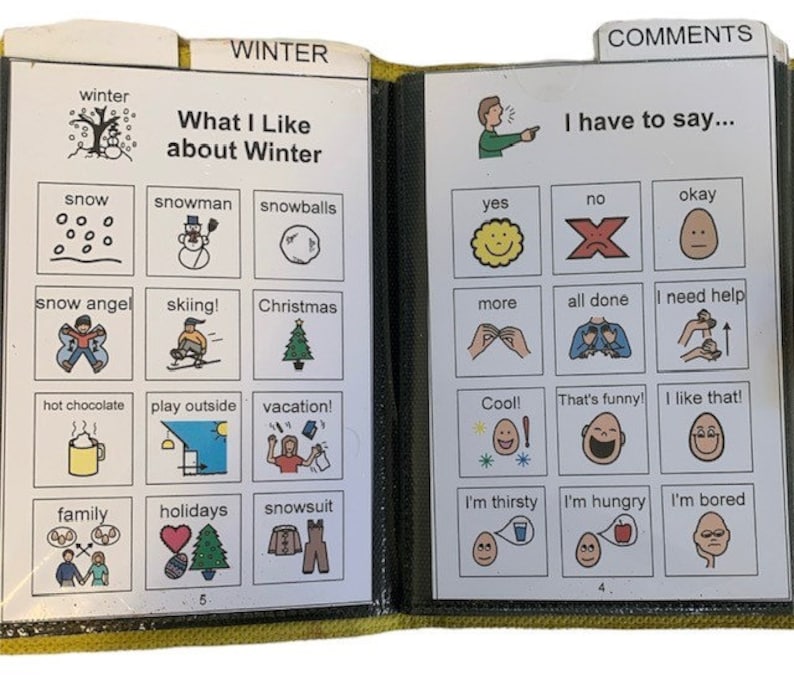 Printable Children's Picture Communication Board Set for Home Using ...
