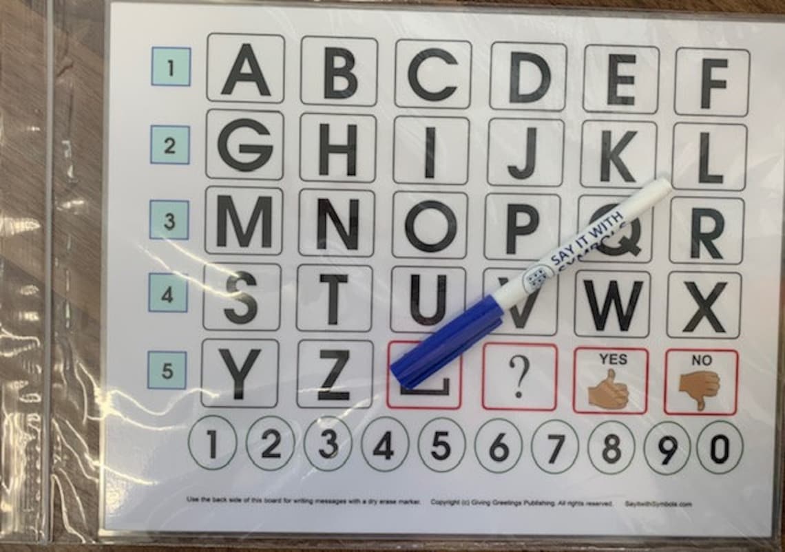Printable Alphabet Spelling Board: AAC Communication Tool (PDF Download ...