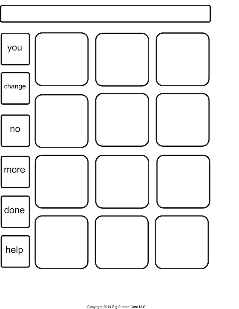 Caregiving Communication Boards: Aphasia, Stroke, TBI (printable ...