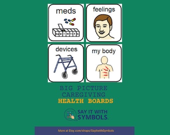 Printable Compact Adult Communication Boards Aids Speech Recovery From ...