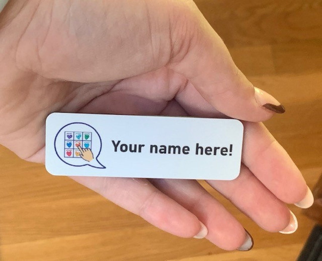 I Say It With Symbols Name Badge Say It With Symbols AAC - Etsy