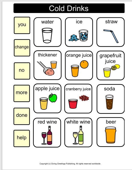 Printable Adult Picture Communication Boards: Daily Living Set | Say It ...