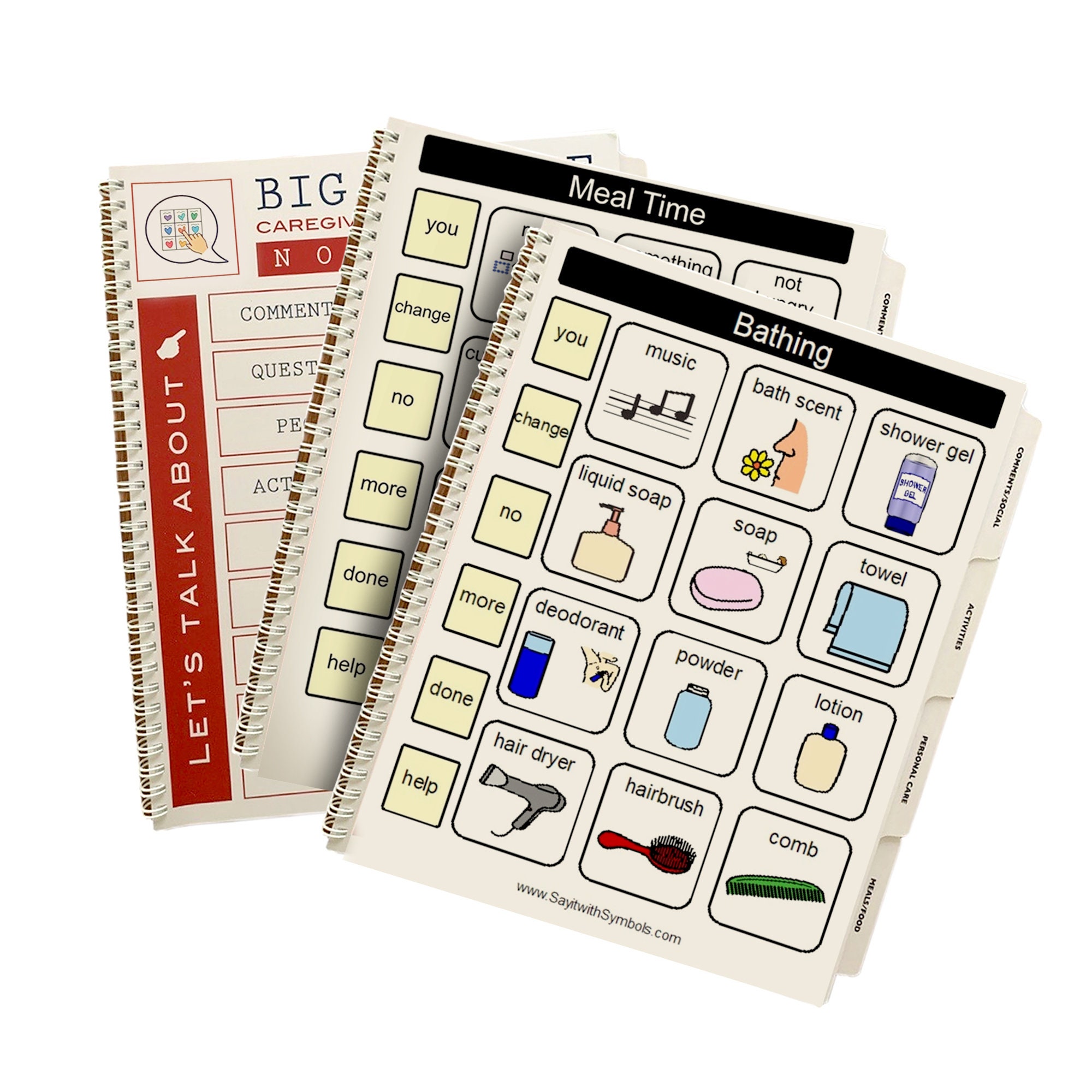Caregiving Communication Book: Stroke, Aphasia, TBI - AAC Symbols - Etsy