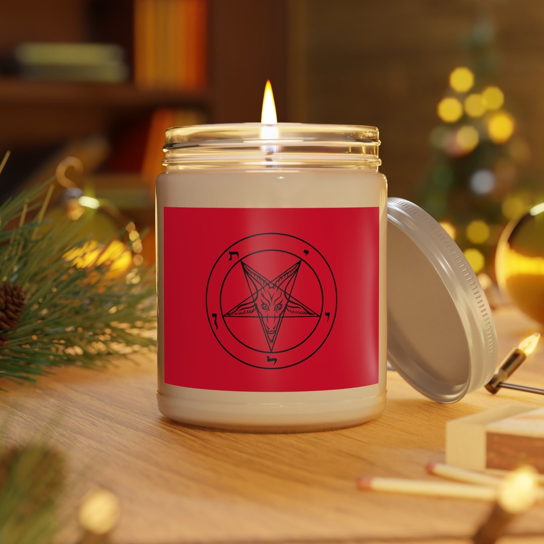 Baphomet Satan Goat Occult Lucifer Gift Scented Candle - Etsy