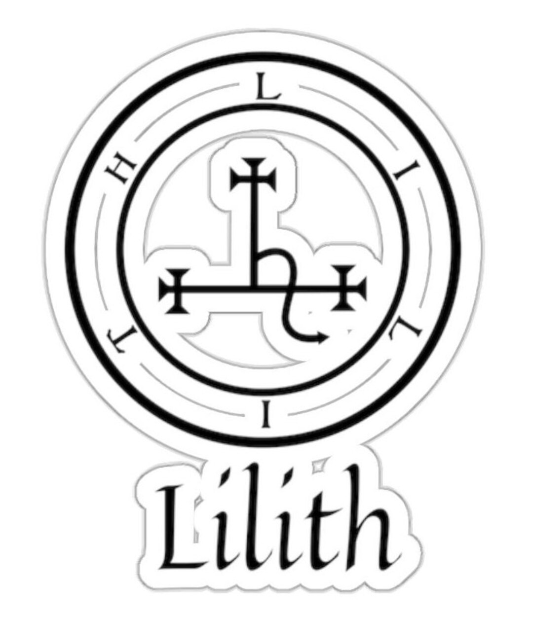 Lilith Sigil Occult Pagan Satan Stickers Decal - Etsy