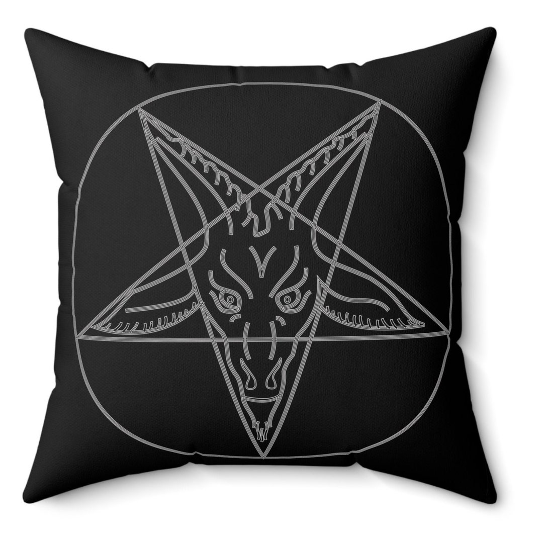 Baphomet Goat Sigil Satan Occult Pagan Spun Polyester Square - Etsy