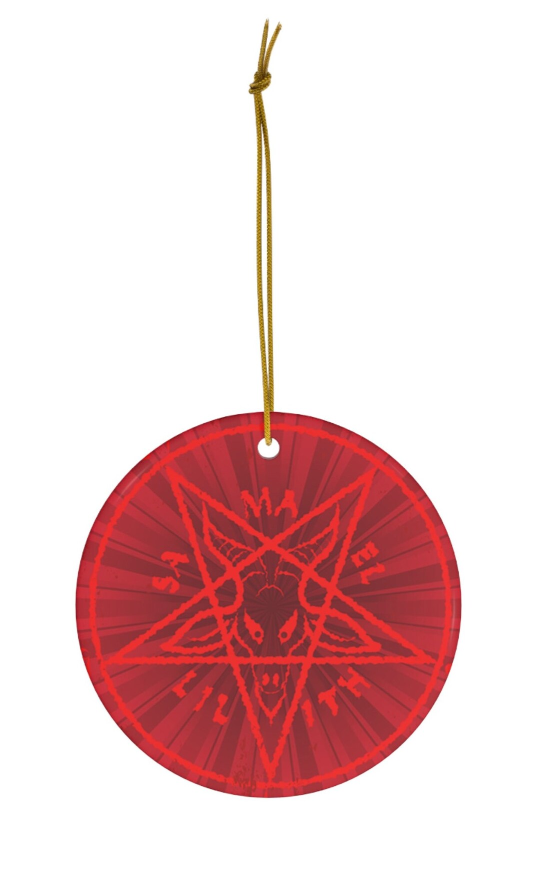 Baphomet Goat Satan Sigil Ceramic Ornament Satan Baphomet - Etsy