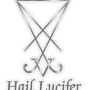 Hail Lucifer Sigil Occult Pagan Satan Stickers Decal - Etsy
