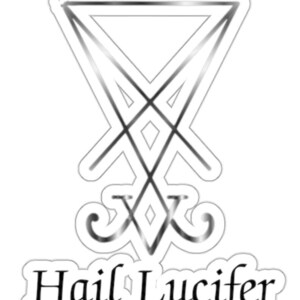 Hail Lucifer Sigil Occult Pagan Satan Stickers Decal - Etsy