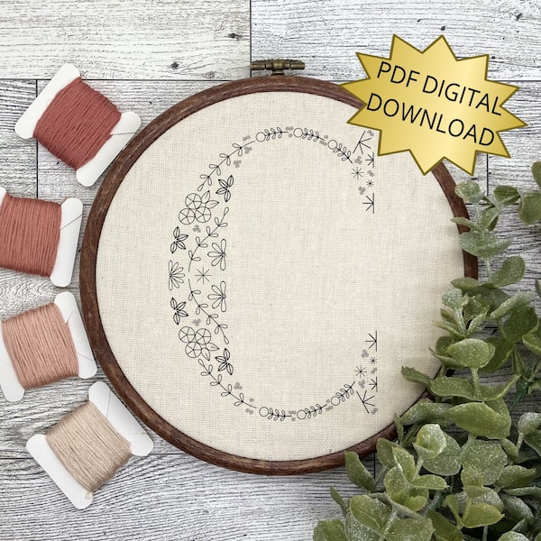 Hand Embroidery Letter Patterns - Etsy
