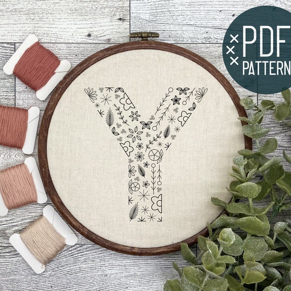 Monogram Letter Y - Etsy
