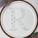 Floral Alphabet Letter R Initial Embroidery PDF Pattern, Instant ...