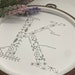 Floral Alphabet Letter K Initial Embroidery PDF Pattern, Instant ...