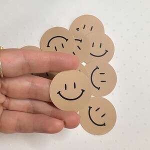 Small Happy Face Sticker Set 1.25 In - Etsy