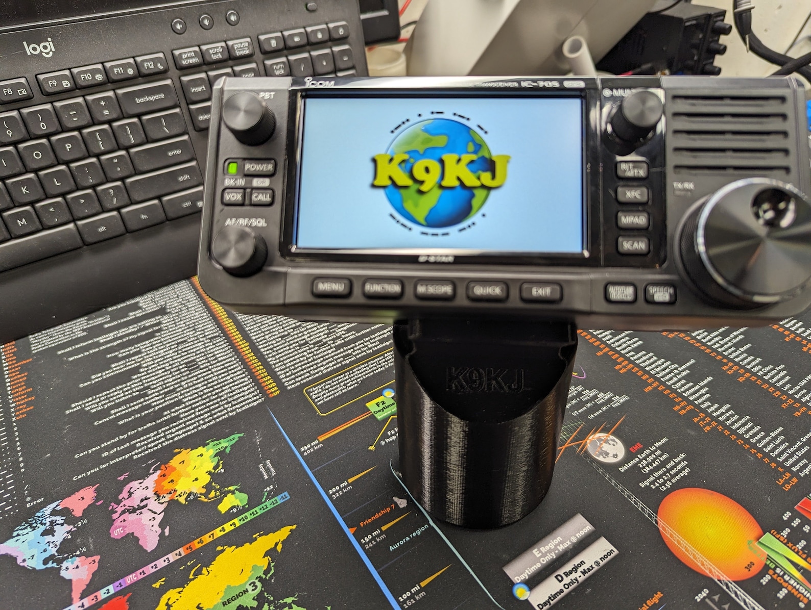 Cupholder Ham Radio Mount for the Icom Ic-705 Portable Mobile 705 - Etsy