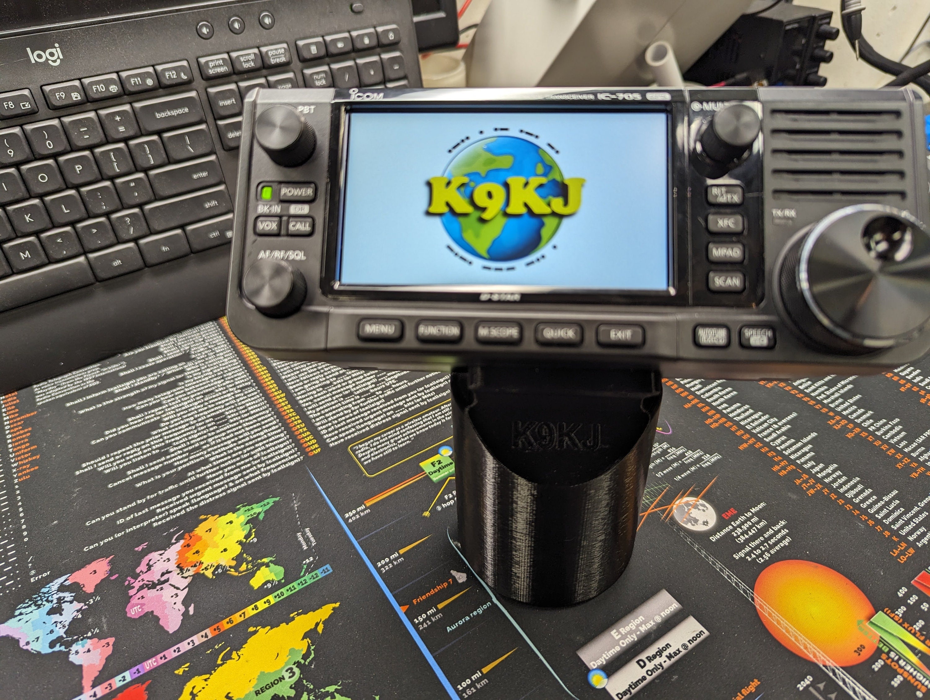 Cupholder Ham Radio Mount for the Icom Ic-705 Portable Mobile 705 - Etsy