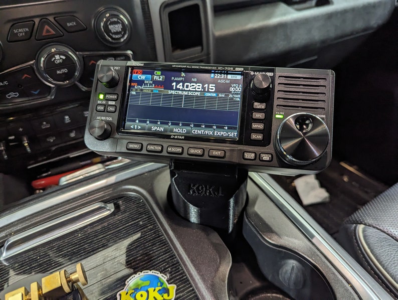 Cupholder Ham Radio Mount for the Icom Ic-705 Portable Mobile 705 - Etsy