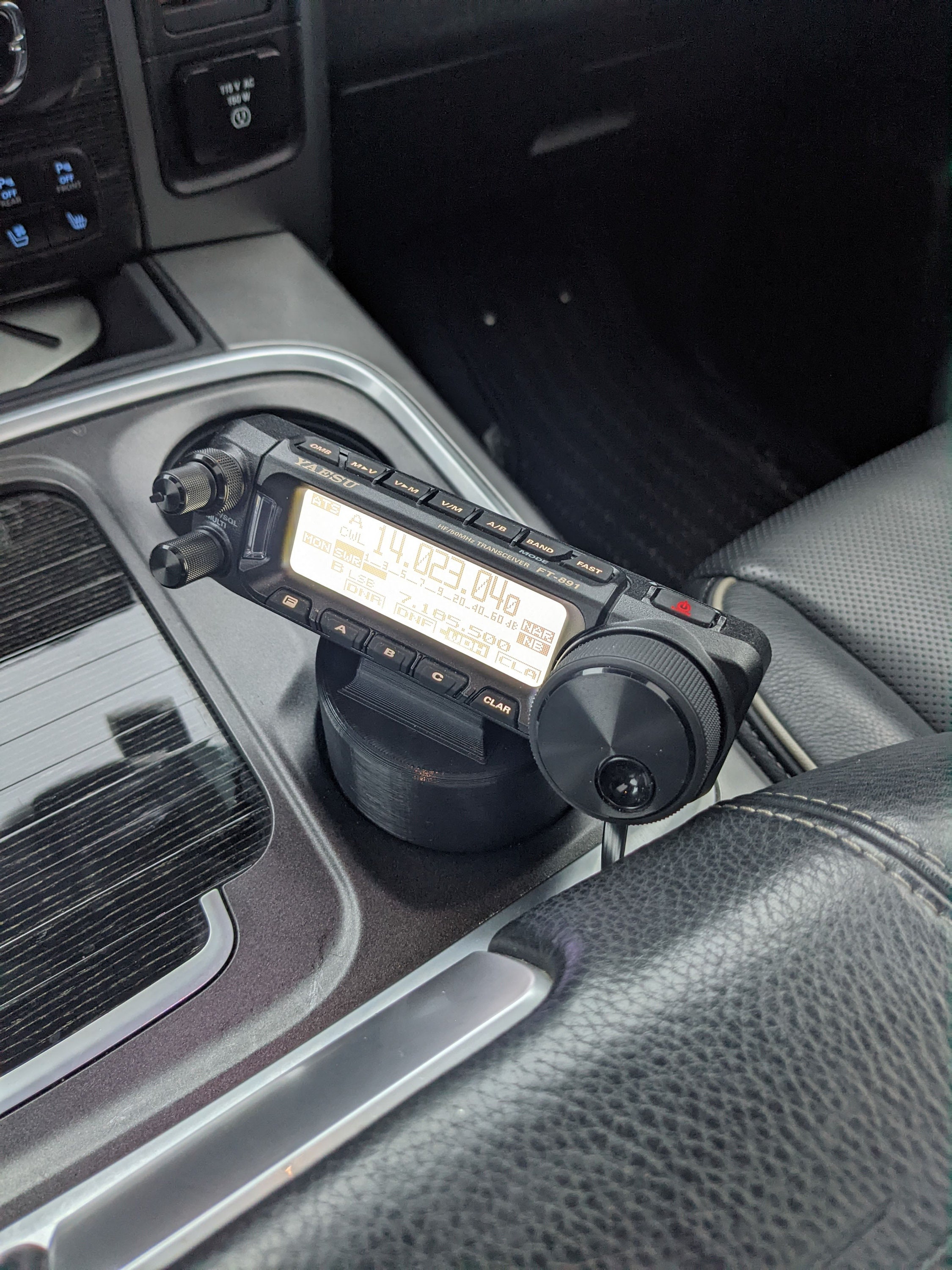 Yaesu FT-891 Mobile Cupholder Mount - Ham Radio - Etsy