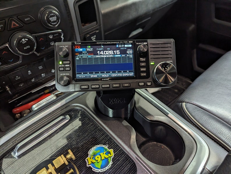Cupholder Ham Radio Mount for the Icom Ic-705 Portable Mobile 705 - Etsy