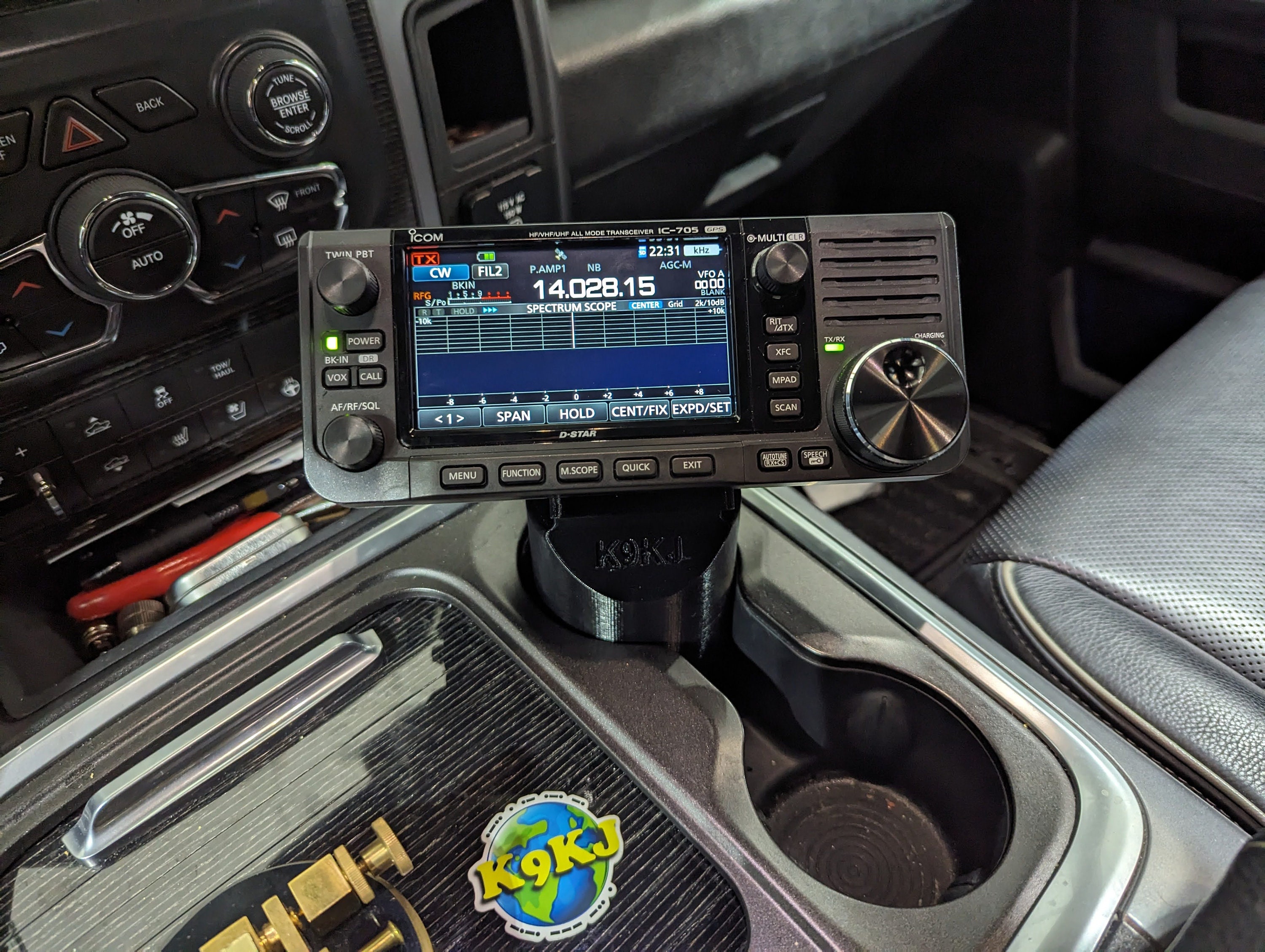 Cupholder Ham Radio Mount for the Icom Ic-705 Portable Mobile 705 - Etsy
