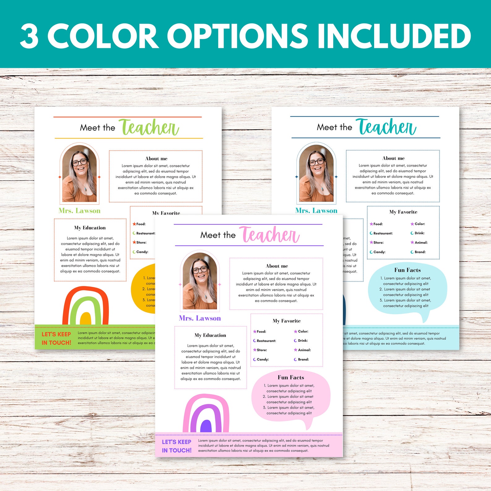 Meet the Teacher Editable Canva Template, All About Me Printable, Back ...