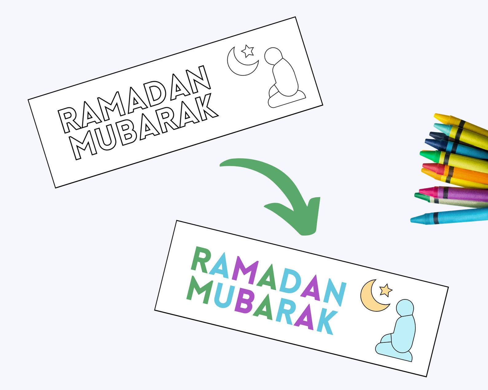 Ramadan Coloring Bookmarks for Kids | Ramadan Activity for Kids ...