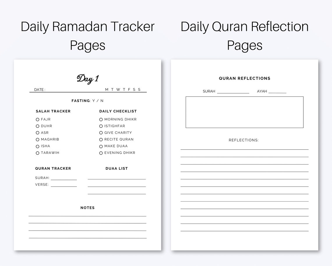 Printable Digital Ramadan Planner 2023 | Ramadan Journal 2023 ...