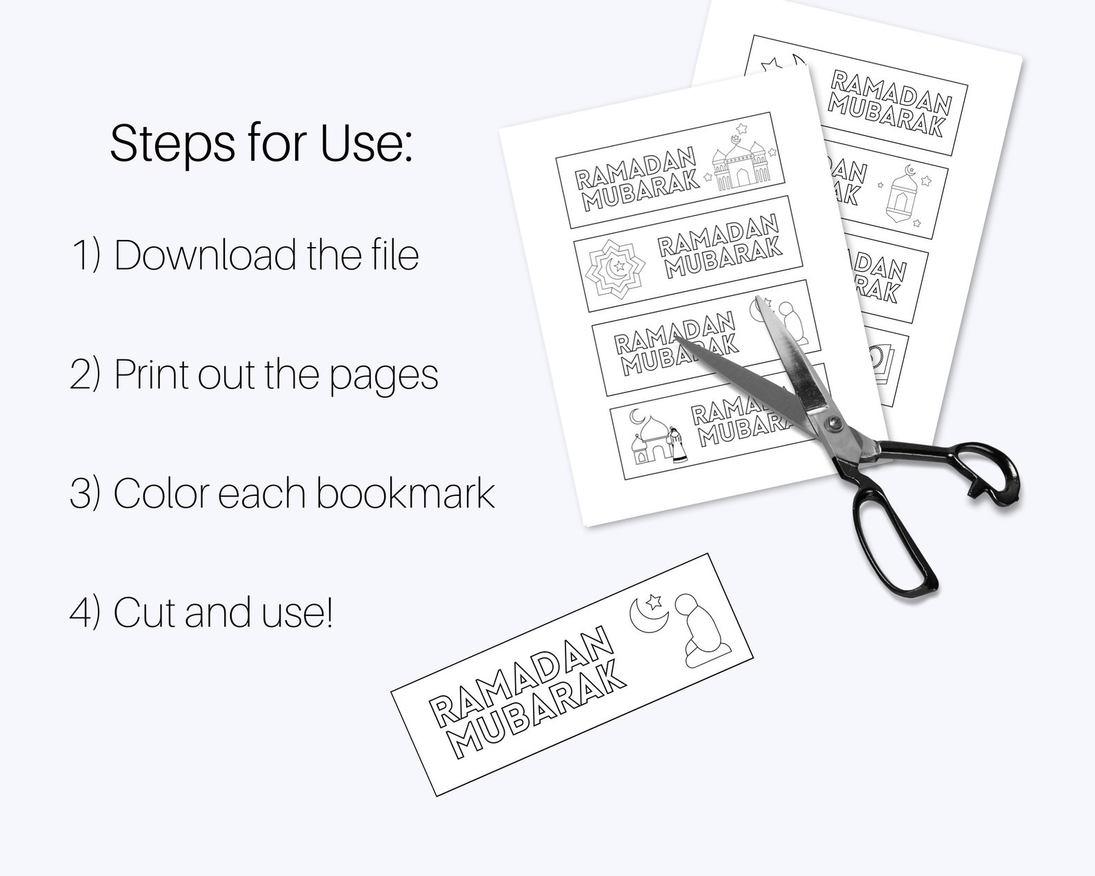 Ramadan Coloring Bookmarks for Kids Ramadan Activity for Kids Ramadan ...
