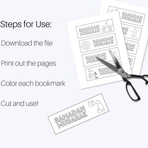 Ramadan Coloring Bookmarks for Kids | Ramadan Activity for Kids ...