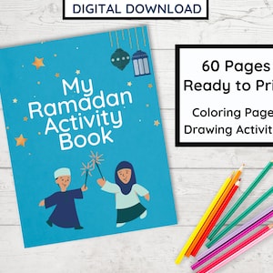 Ramadan Coloring Book for Kids Ramadan Gift for Kids 30 Pages Coloring ...