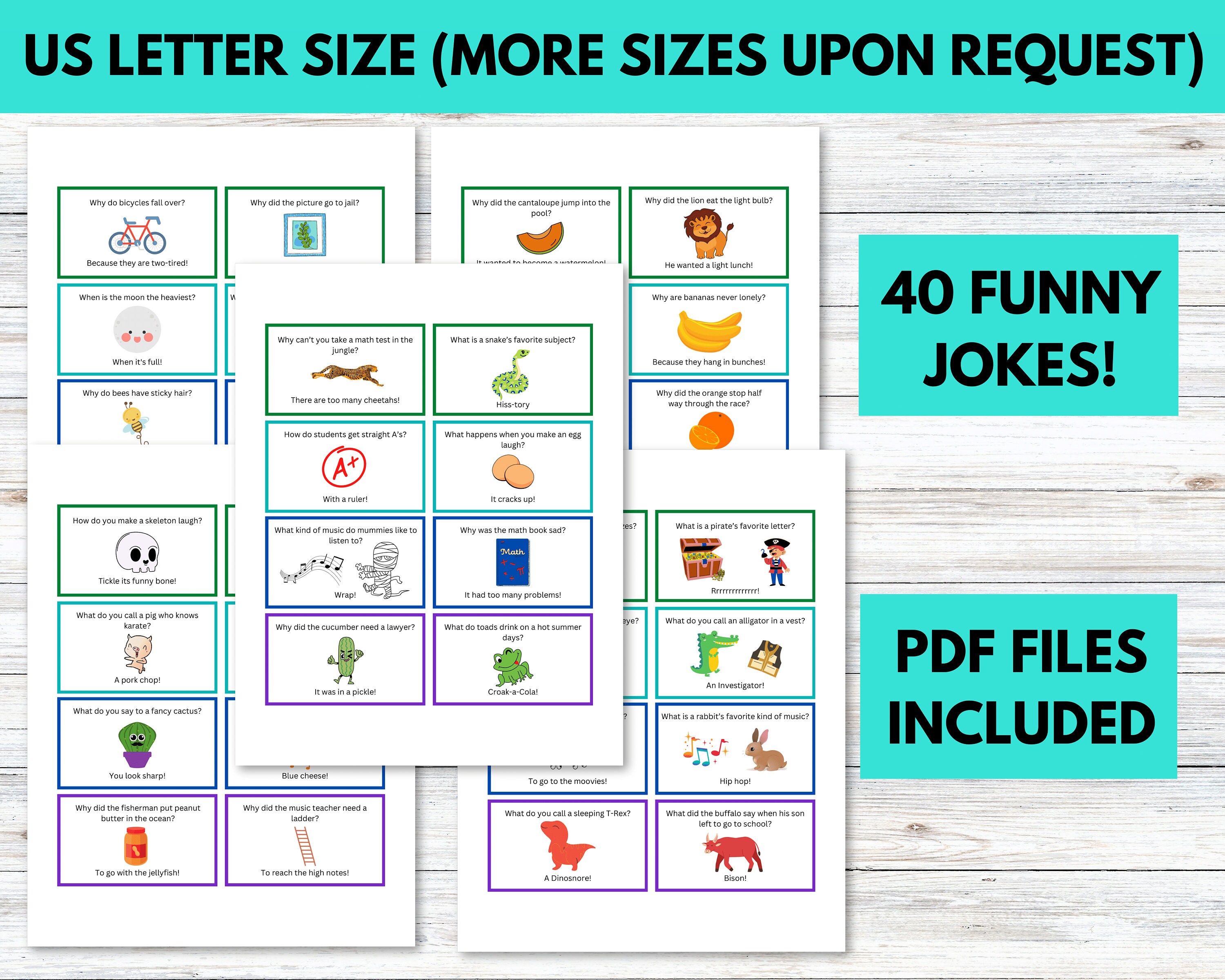 Joke Lunch Box Notes for Kids Lunchbox Notes for Kids Funny - Etsy