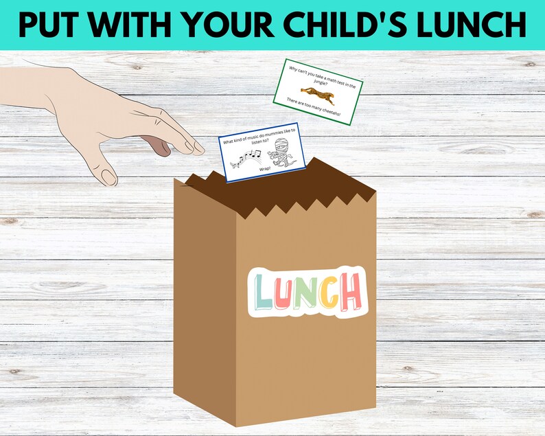 Joke Lunch Box Notes for Kids Lunchbox Notes for Kids Funny - Etsy