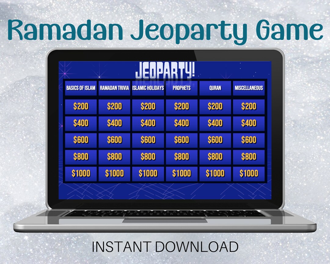 Ramadan Jeoparty Game, Ramadan Gift for Kids, Ramadan Games, Ramadan ...