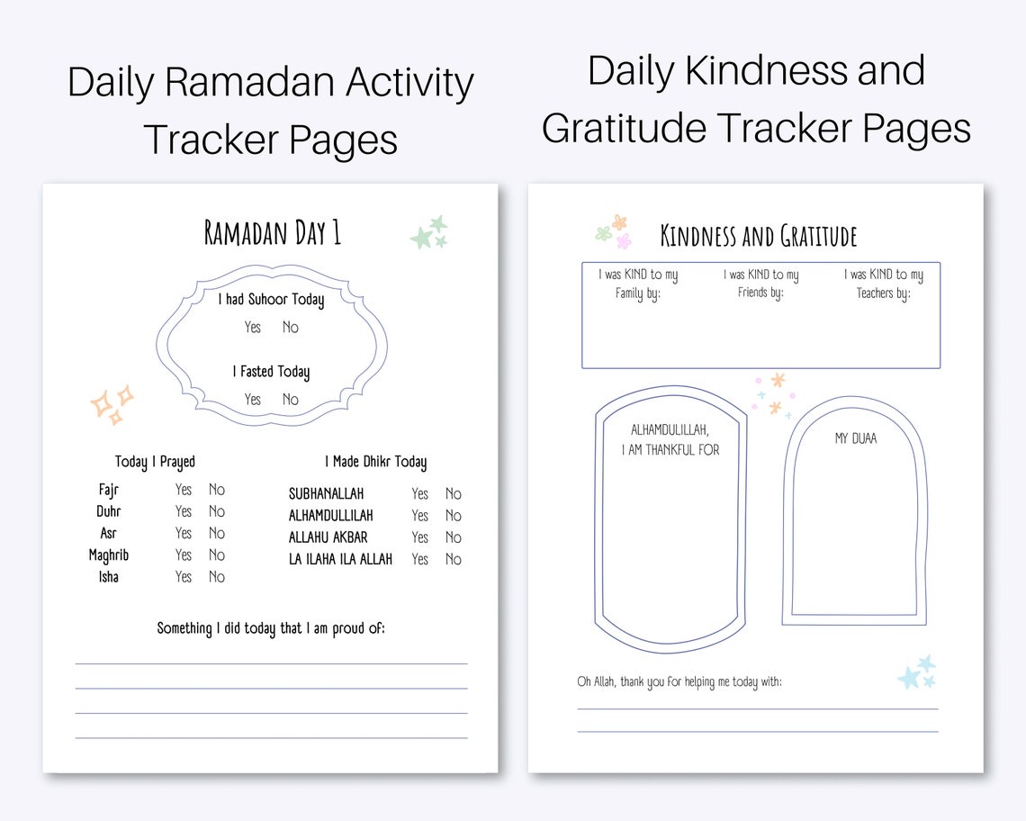 Ramadan Journal for Kids Ramadan Gift for Kids 67 Pages Ramadan Journal ...