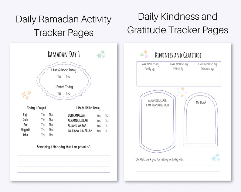 Ramadan Journal for Kids | Ramadan Gift for Kids | 67 Pages Ramadan ...