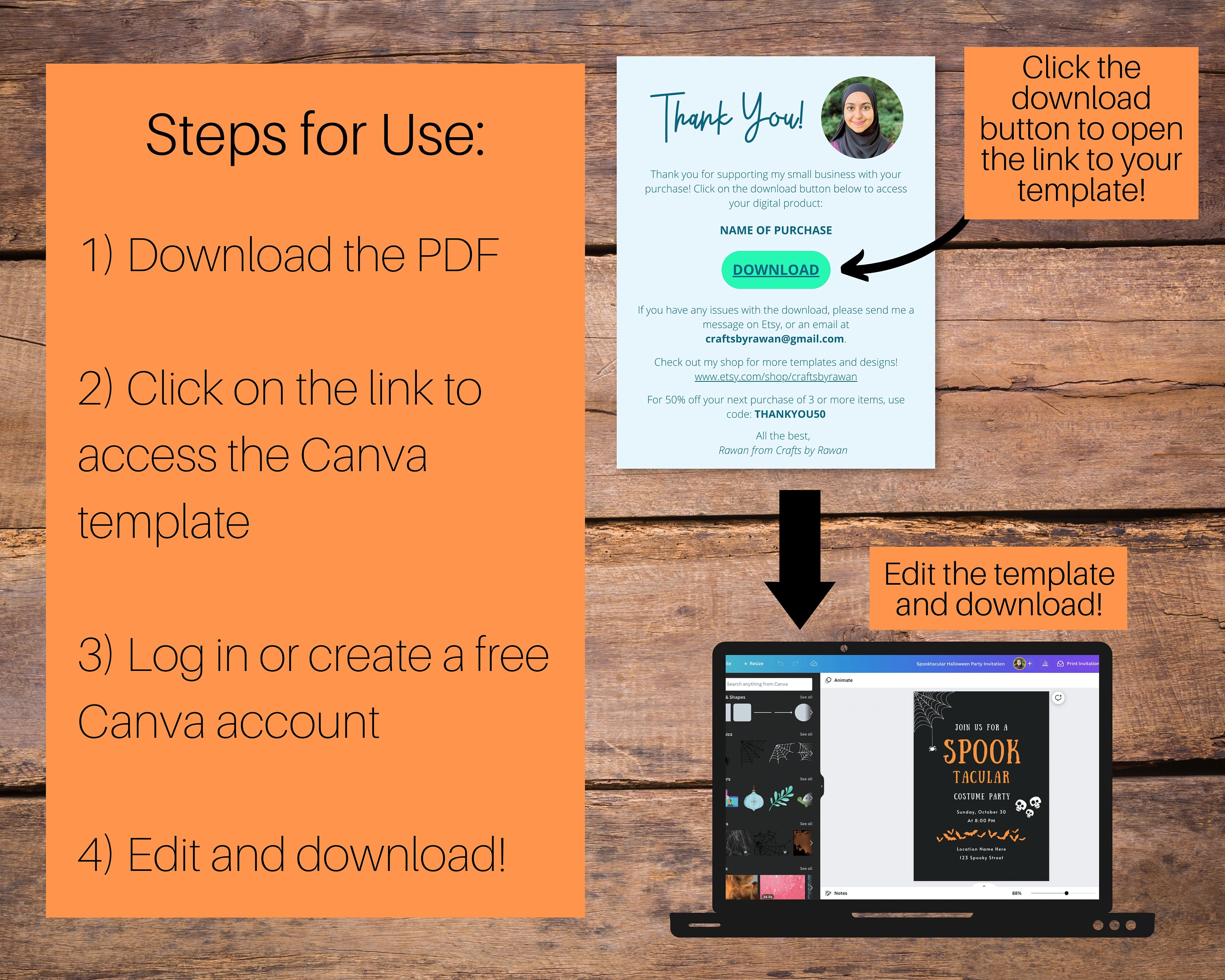 Editable Halloween Party Invitation, Halloween Costume Party Invitation ...