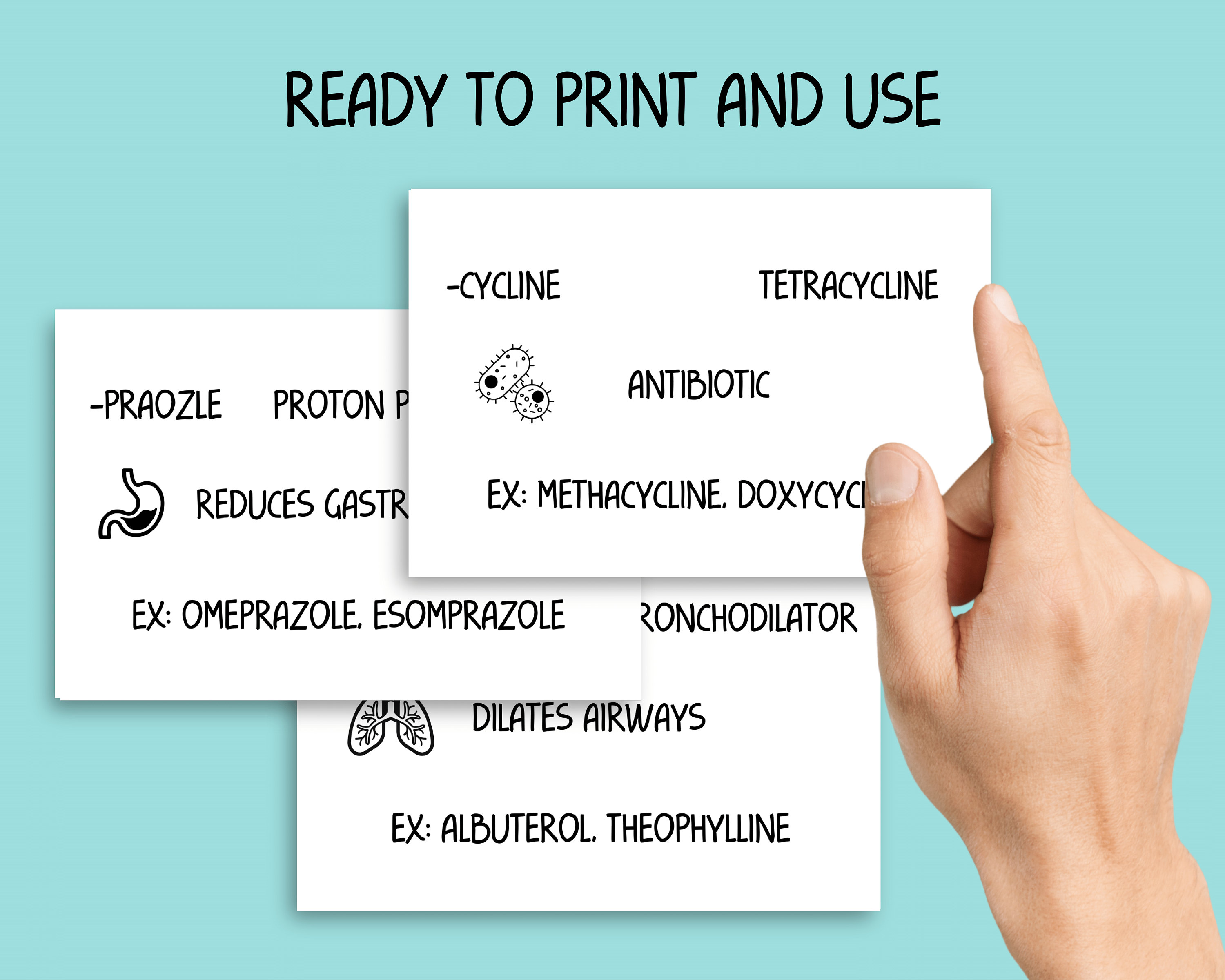 Nursing Notes Drug Classification Flash Cards, Pharmacology Notes ...