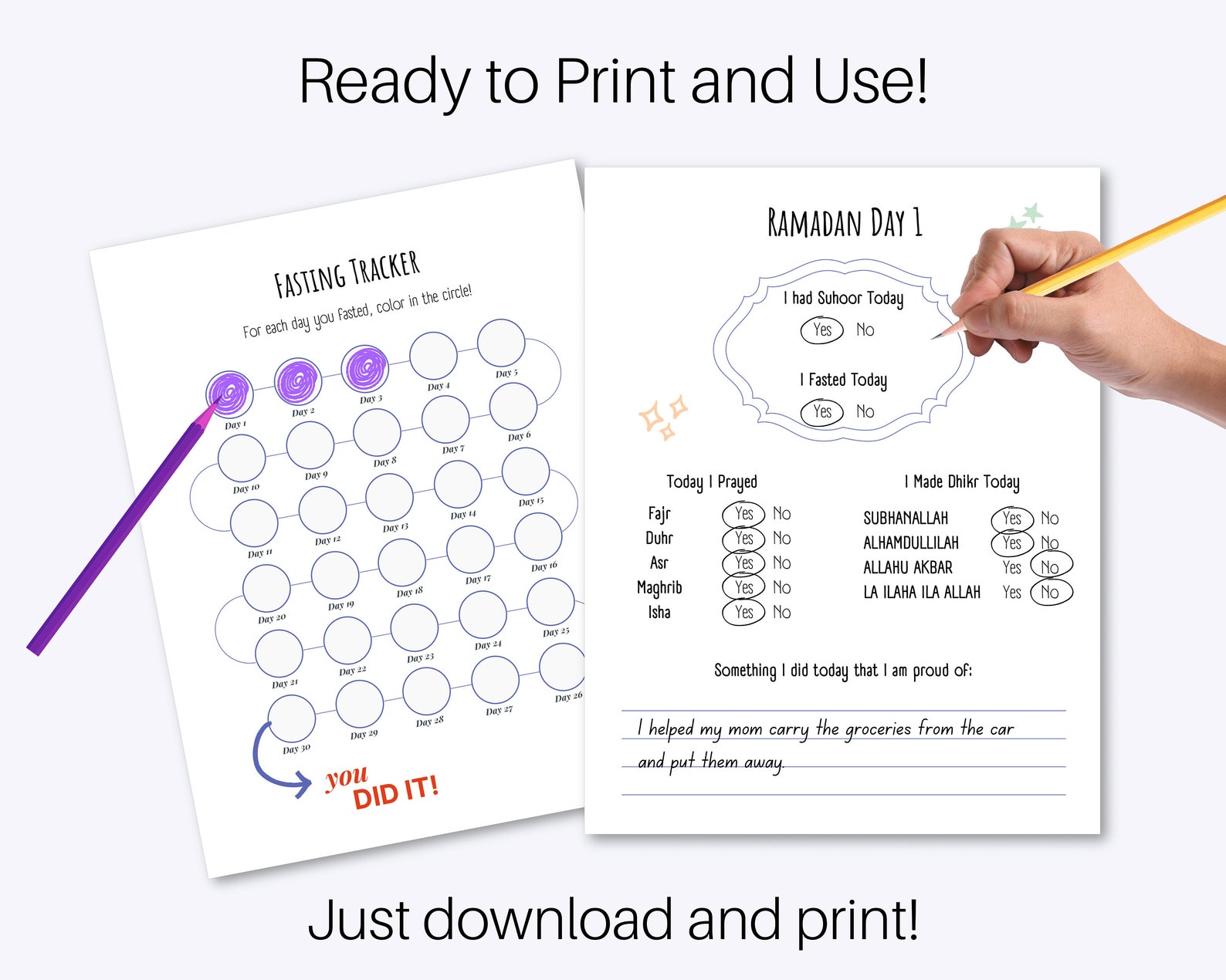Ramadan Journal for Kids | Ramadan Gift for Kids | 67 Pages Ramadan ...