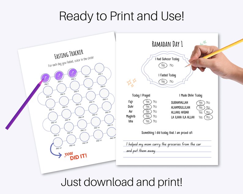 Ramadan Journal for Kids Ramadan Gift for Kids 67 Pages Ramadan Journal ...