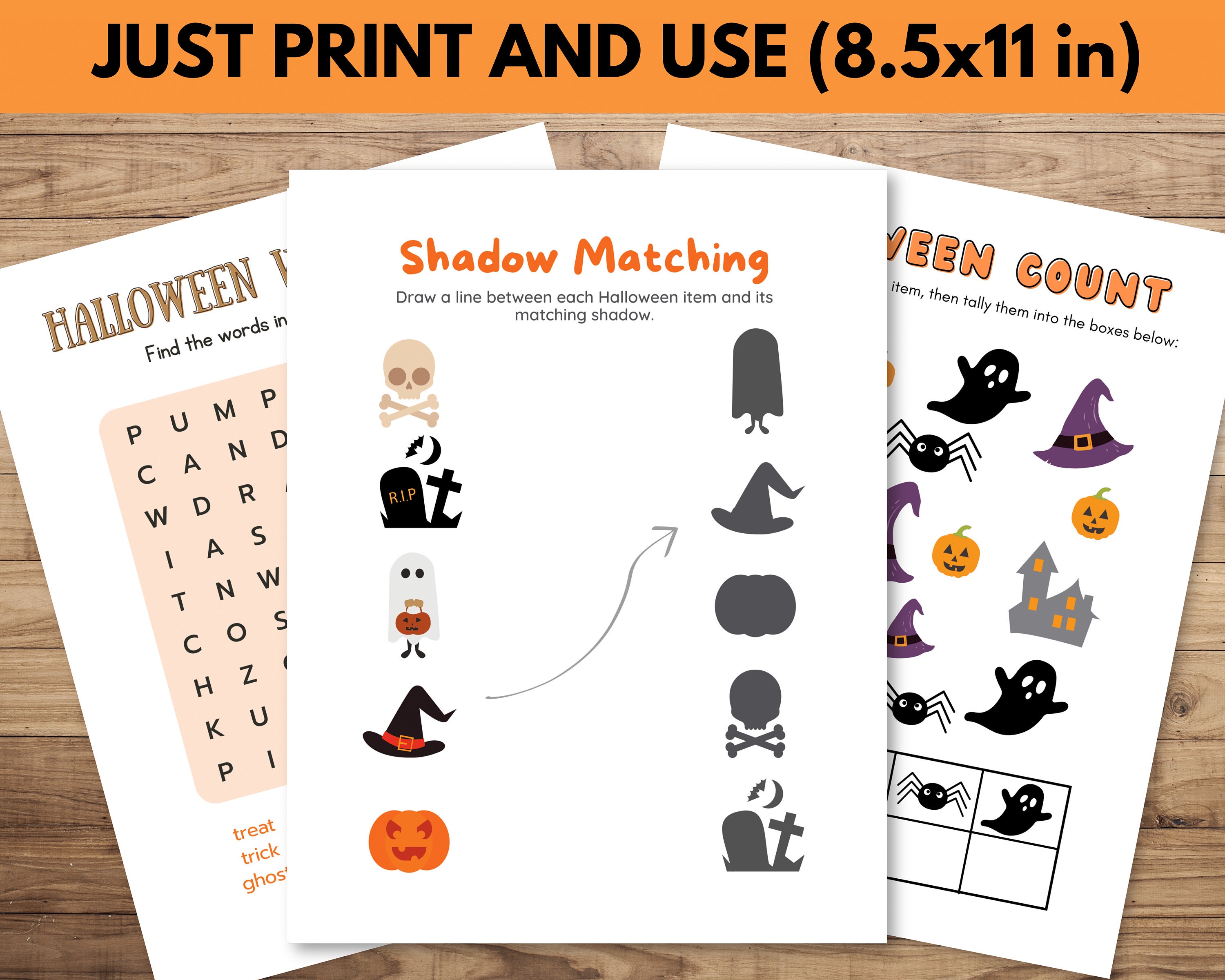 Halloween Printable Activity Book, Halloween Bundle, Halloween ...