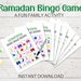 Ramadan Bingo Game Activity for Kids, Ramadan Games, Ramadan Gift for ...