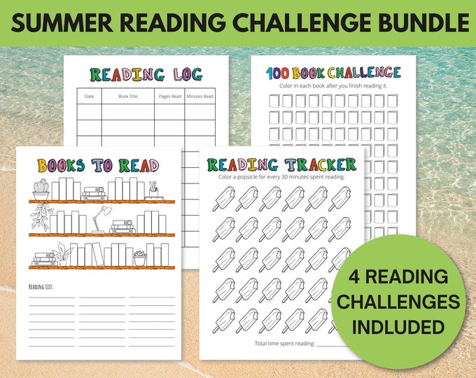 Summer Reading Printable for Kids, Summer Reading Treasure Map, Book ...